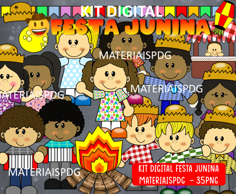 KIT DIGITAL – CLIPART – FESTA JUNINA – Lojinha Materiaispdg
